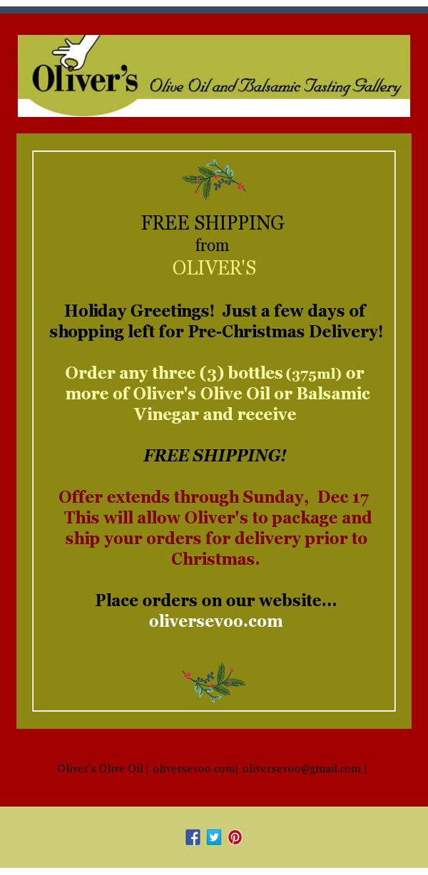 Christmas Free Shipping