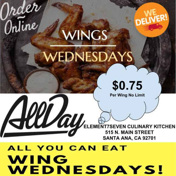It's WING WEDNESDAY'S...